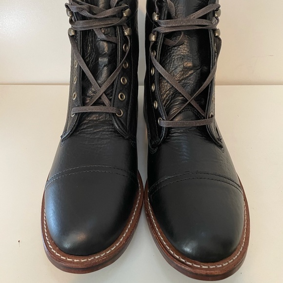 Ariat | Shoes | Ariat Two24 Black Bison Leather Boots | Poshmark